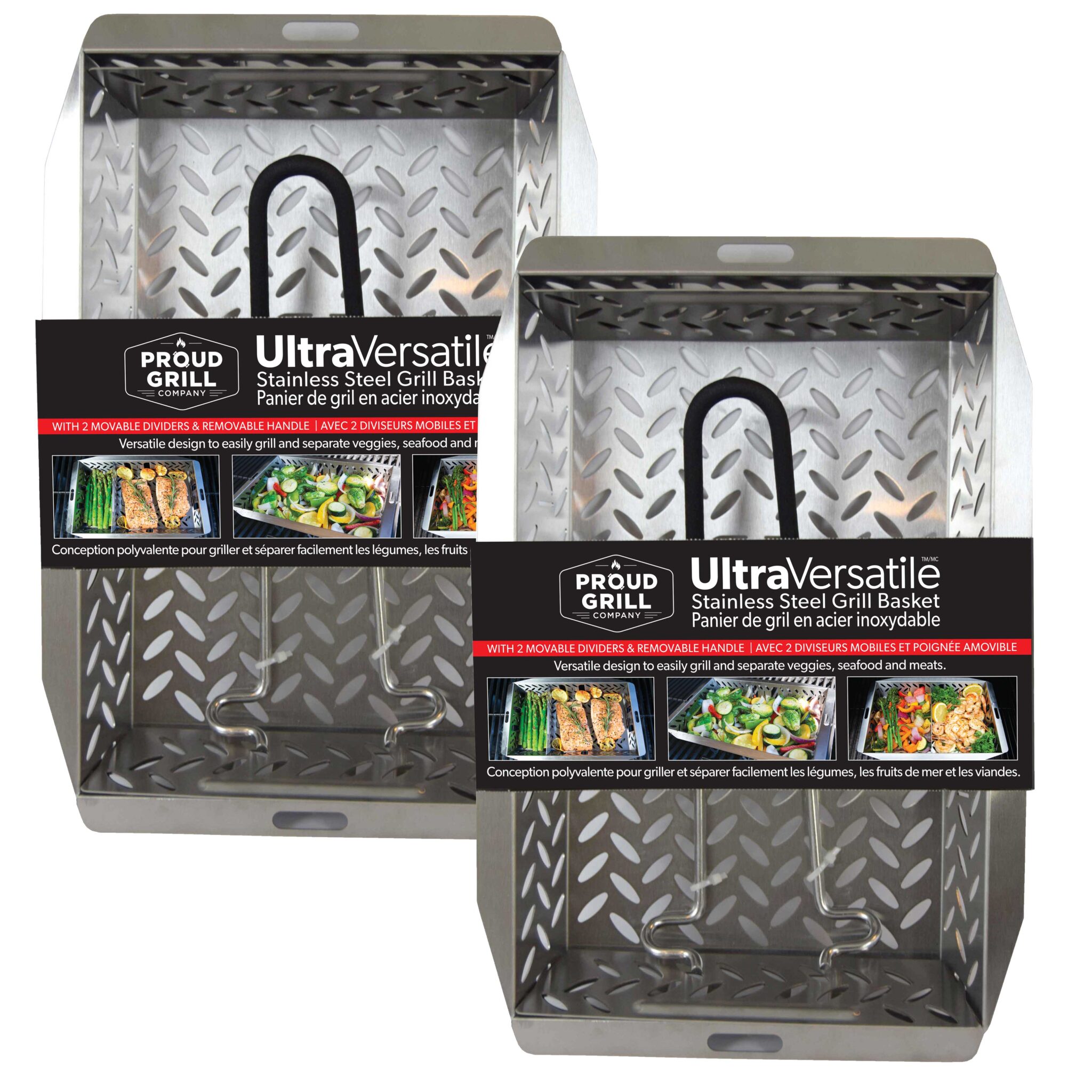 2 ULTRAVERSATILE GRILL BASKETS – BUNDLE - Proud Grill Company