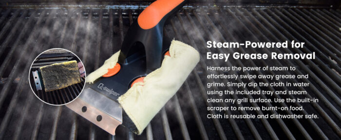 Q-Swiper XL Steam Clean Grill Cleaner - Proud Grill Company